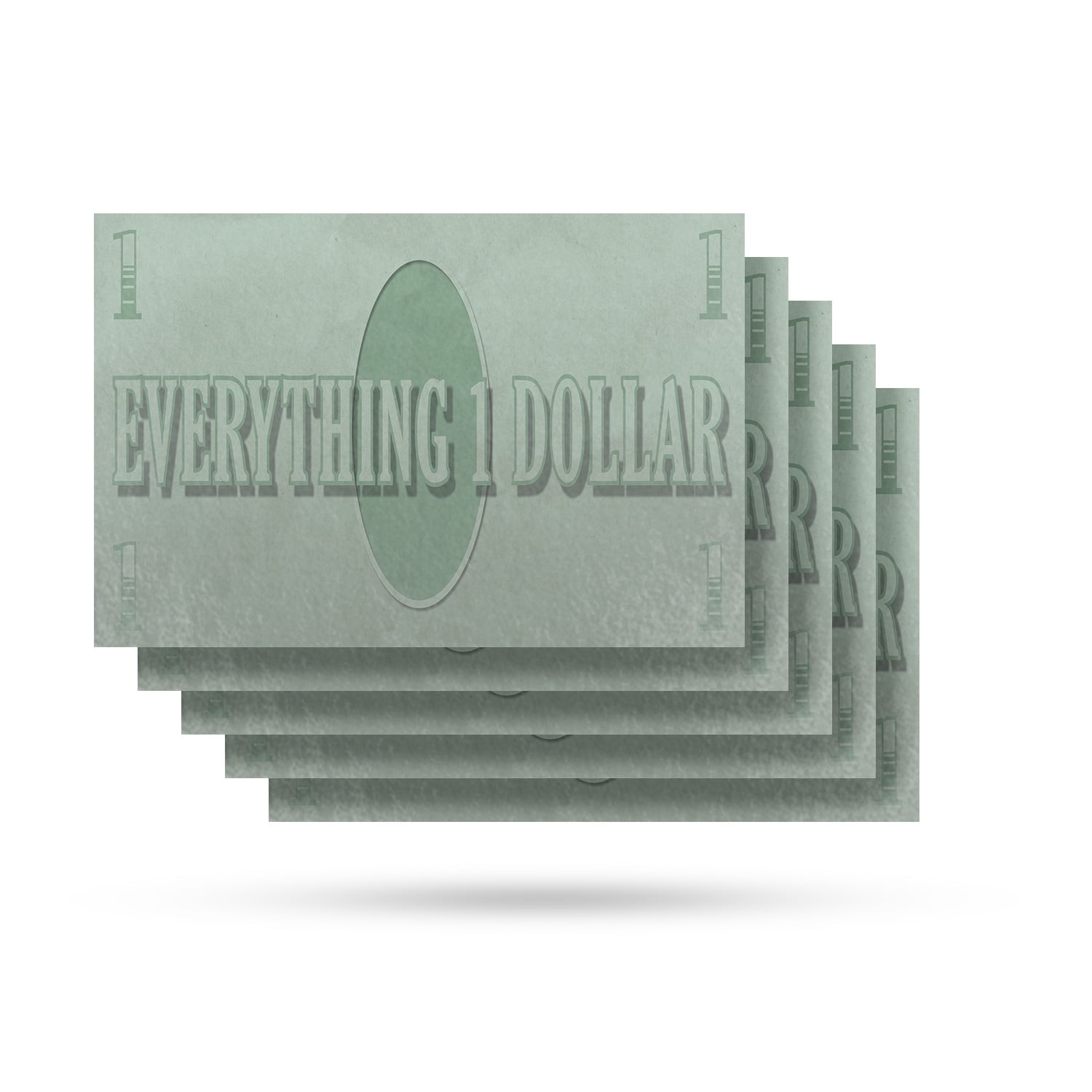 Everything 1 Dollar Vinyl Decal 5 Pack of 18 Inch x 24 Inch ...