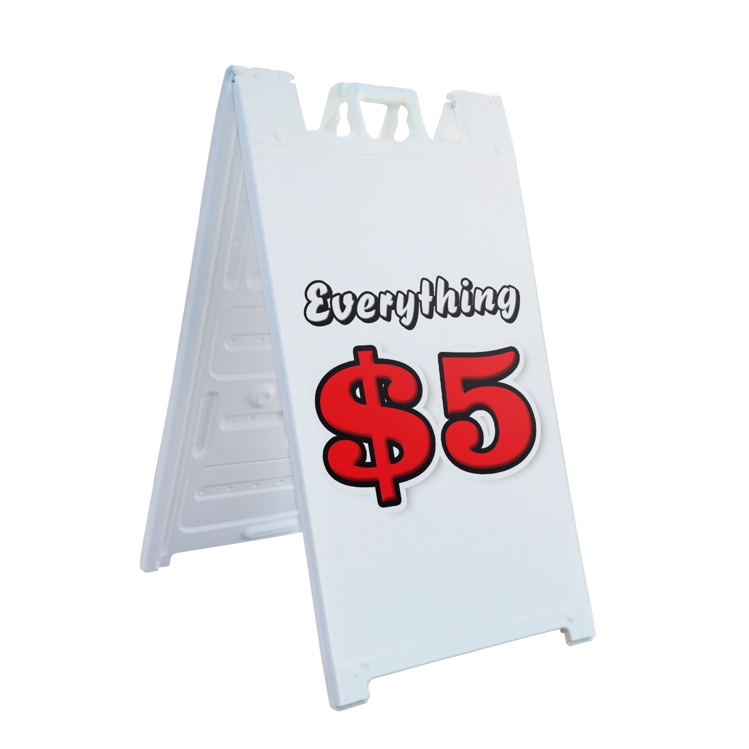 Everything 5 Dollars 24" x 36" Double Sided A-Frame Sidewalk Sign ...