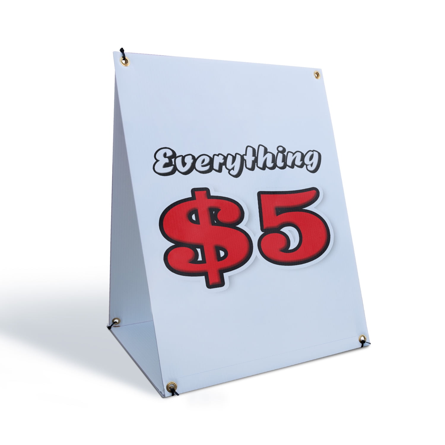 Everything 5 Dollars Sidewalk Sign 18 Inch x 24 Inch A-Frame Images On ...