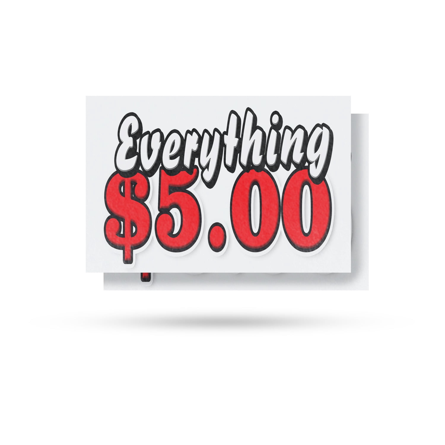 Everything 5 Dollars Vinyl Decal 2 Pack of 18 Inch x 24 Inch ...