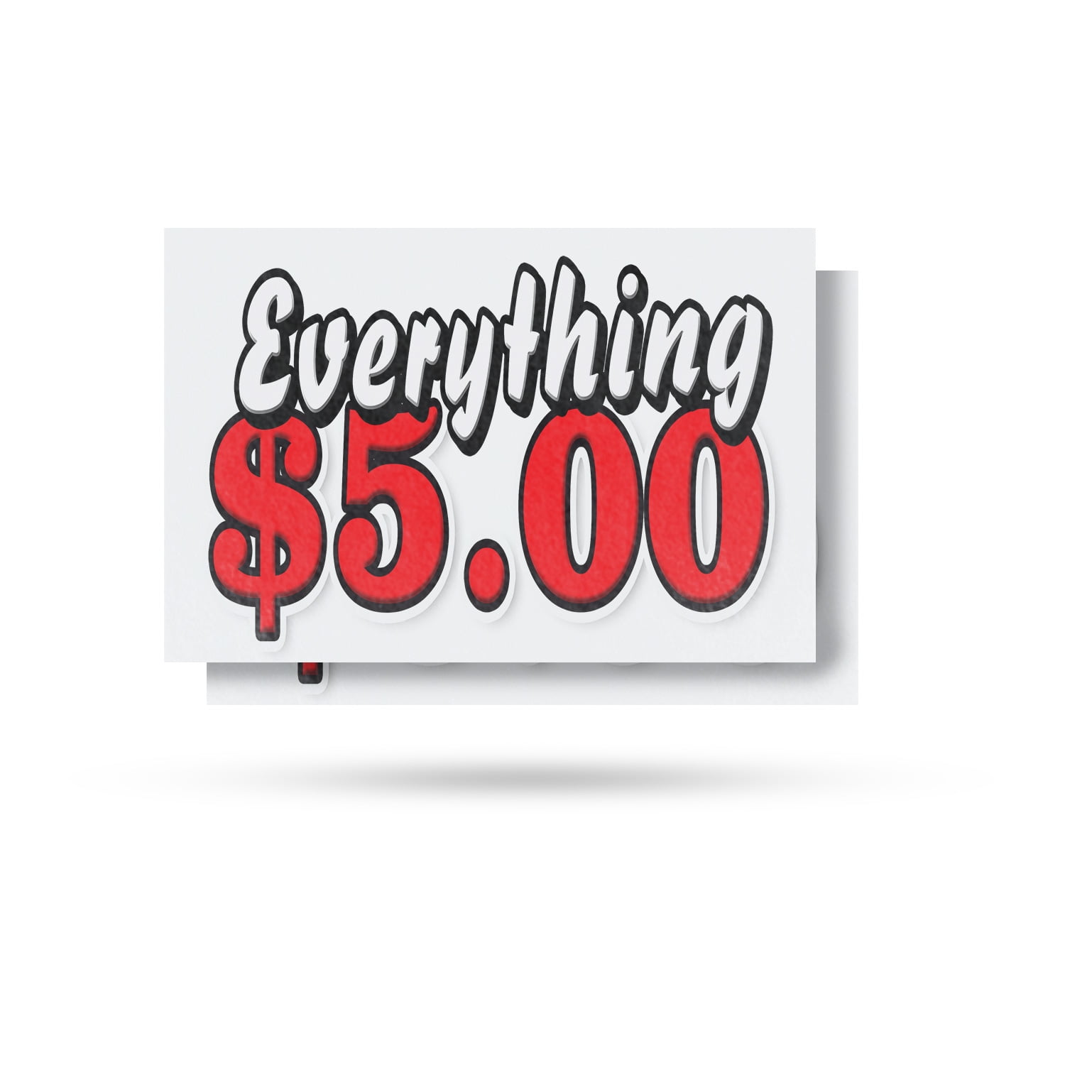 Everything 5 Dollars Vinyl Decal 2 Pack of 24 Inch x 36 Inch ...