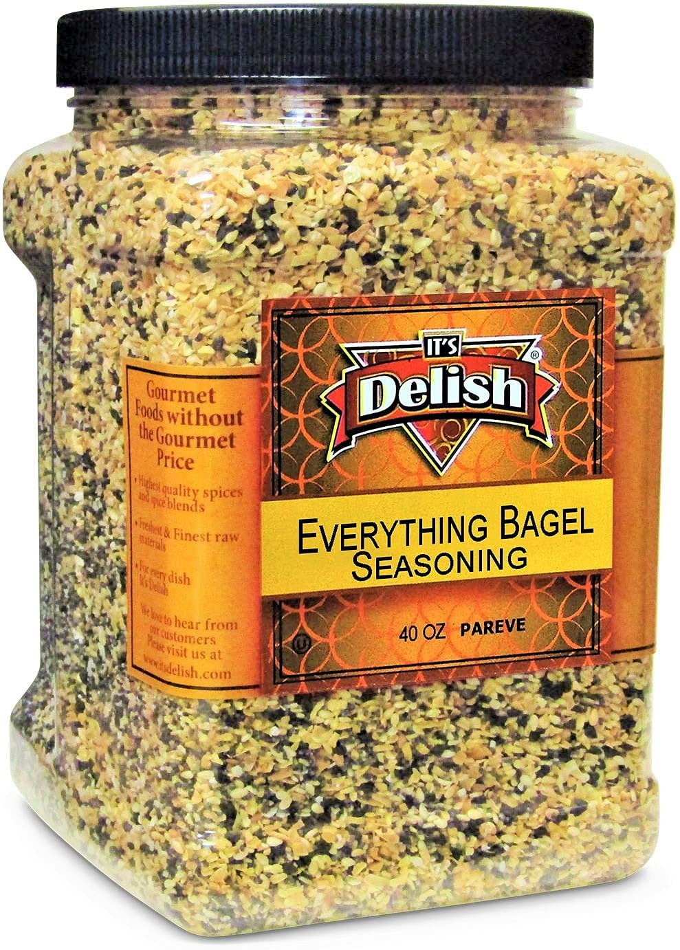 It's Delish Everything Bagel Seasoning Blend, 40 Oz Jumbo Container ...