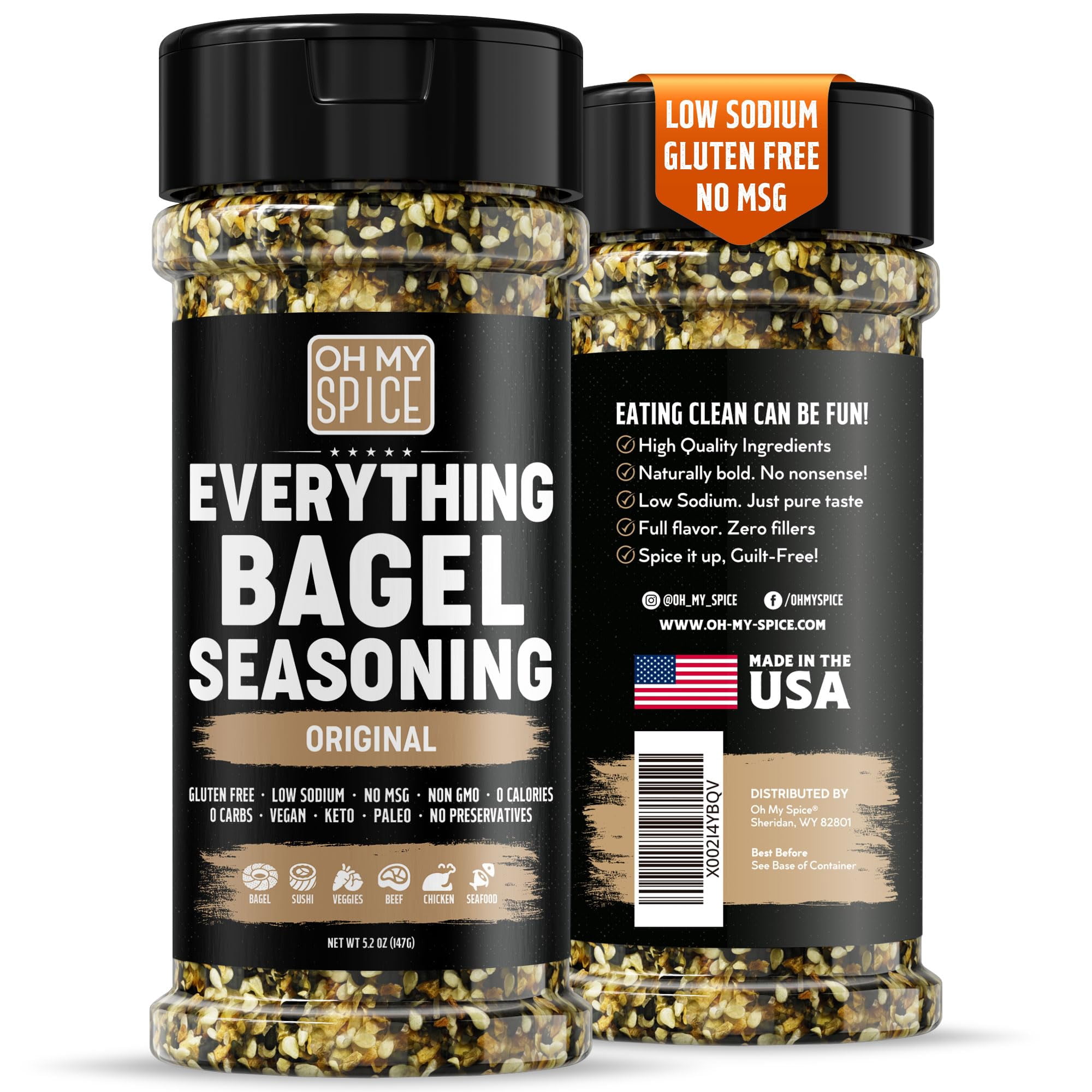 Everything Bagel Seasoning Blend ESF27 - Gluten Free & Low Toast ...