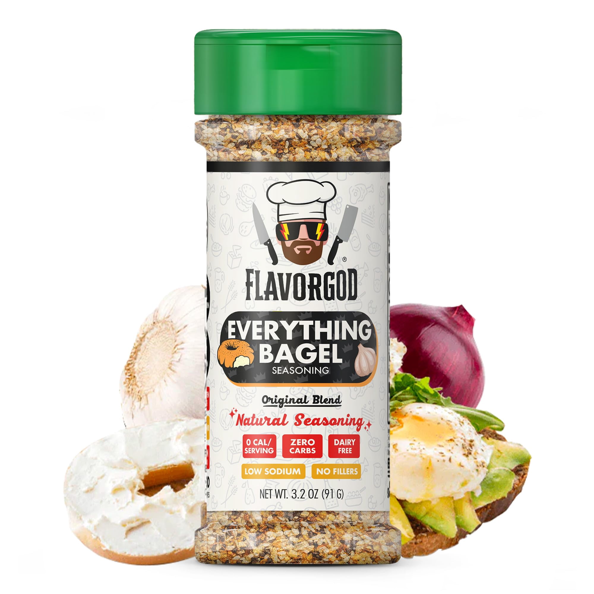 Everything Bagel Seasoning Mix DEF29 by Flavor God - Healthy Spice ...