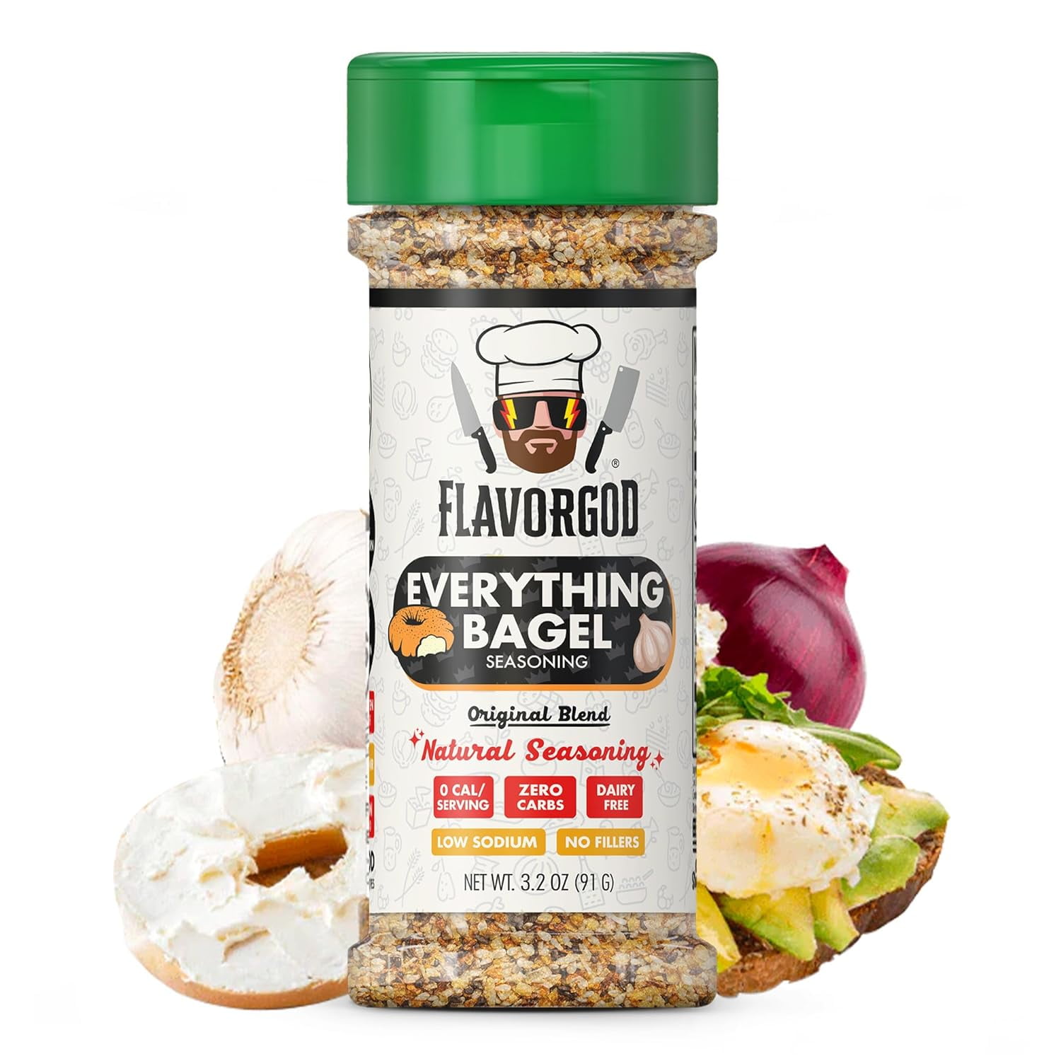 Everything Bagel Seasoning Mix by Flavor God - Premium All Natural ...