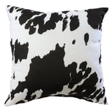 Everything Comfy Cow Print Decorative Throw Pillow, 16x16 Inch, Dark ...