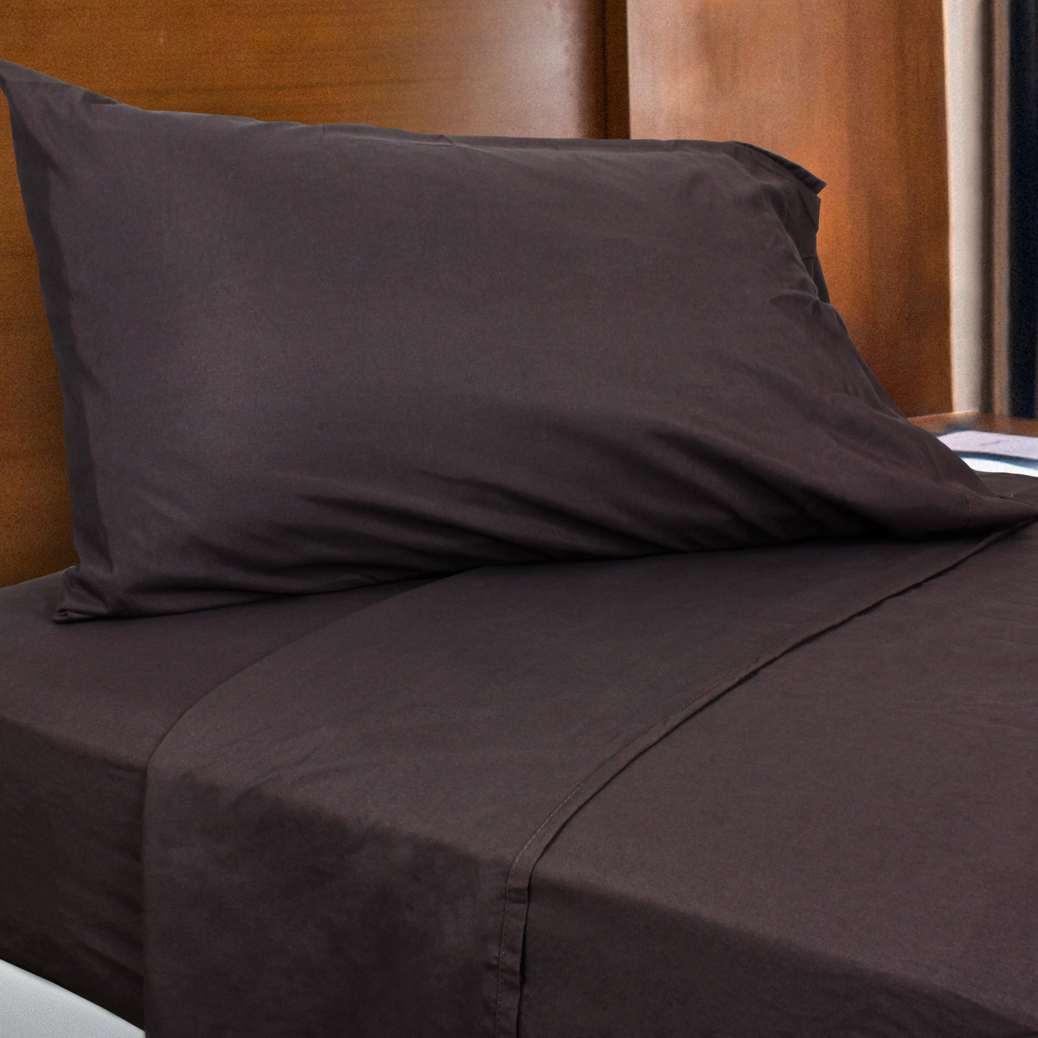 Everything Comfy Soft Brushed Microfiber Sheet Set, Full, Chocolate ...