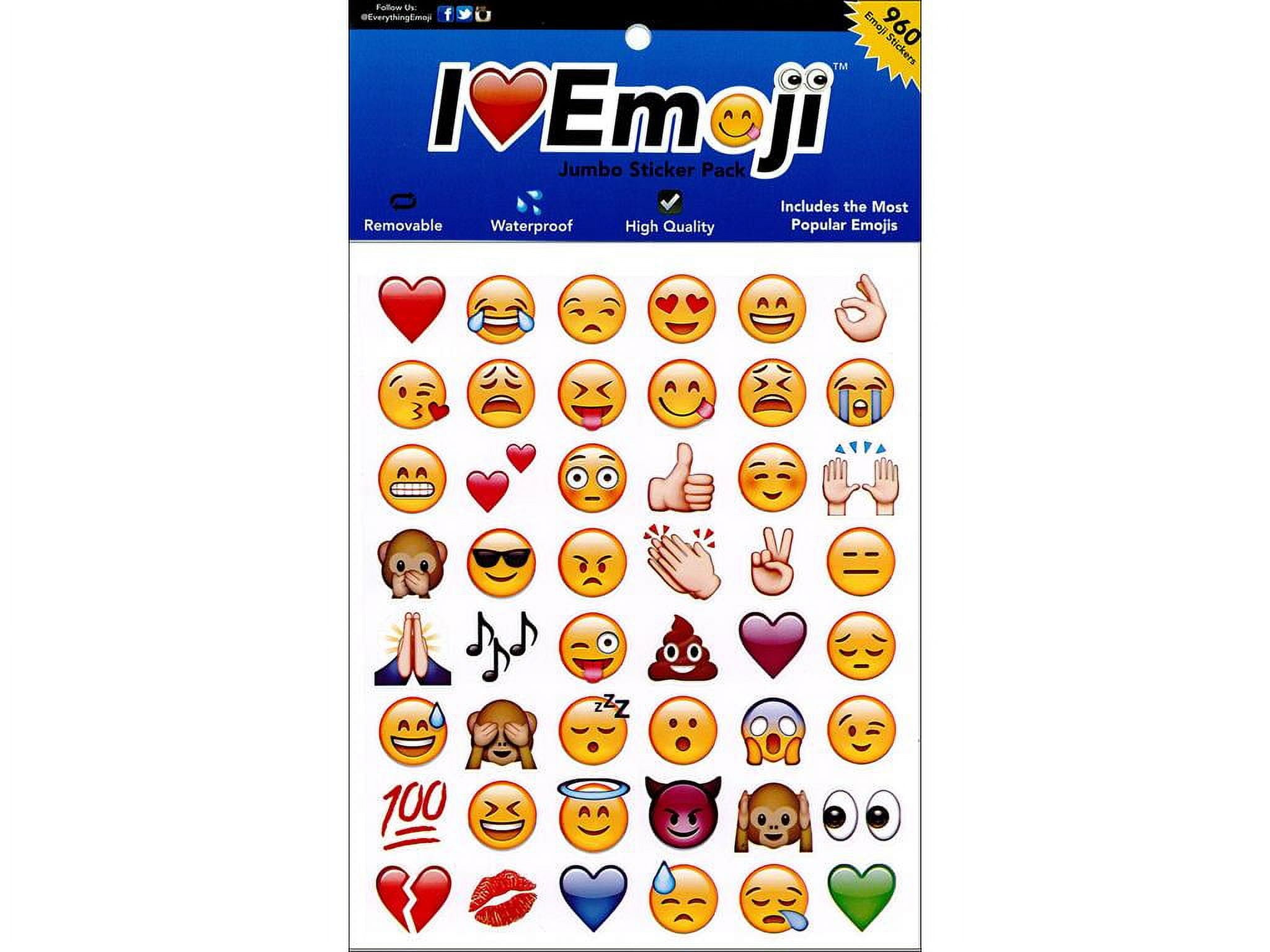 Everything Emoji Sticker Jumbo 960pc - Walmart.com