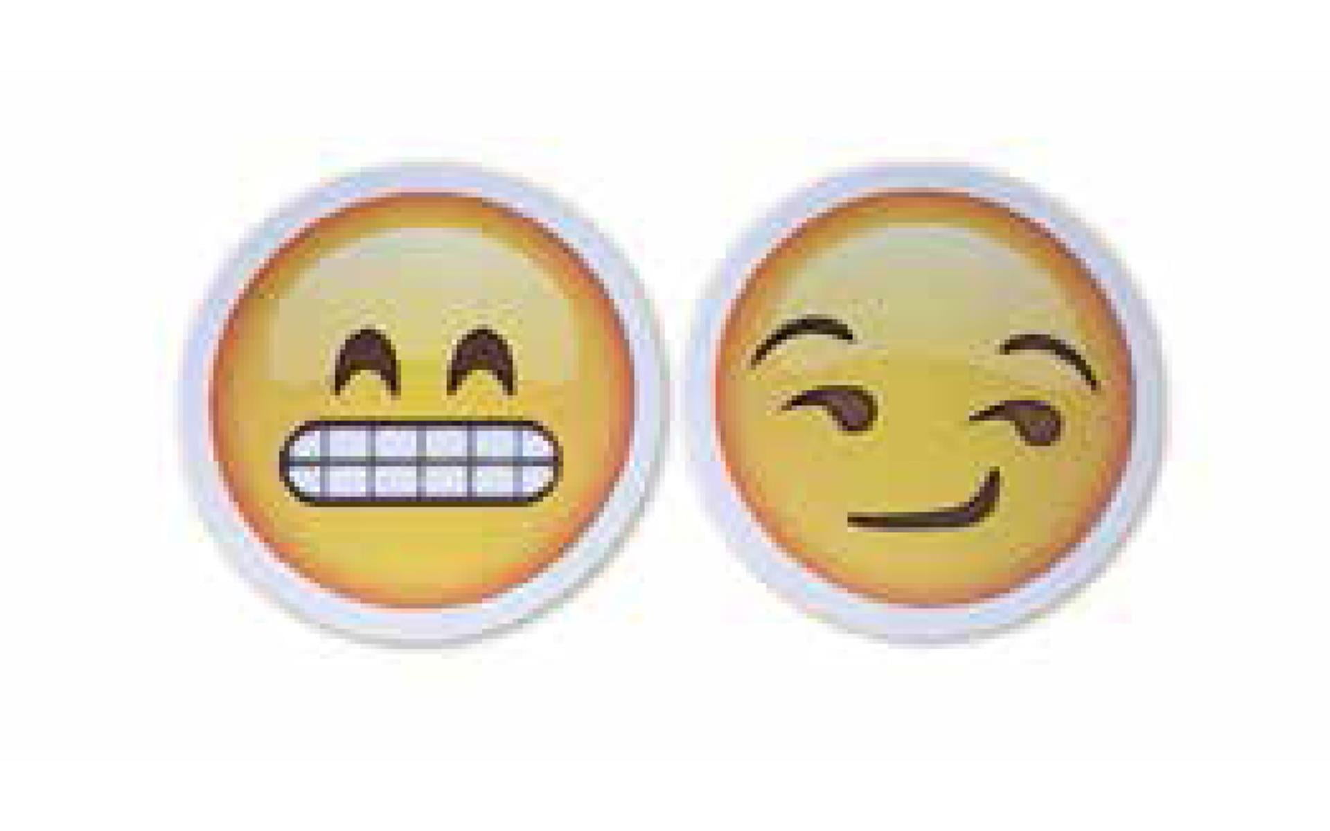 Everything Emoji Sticker Set 5" Grimace/Smirk - Walmart.com