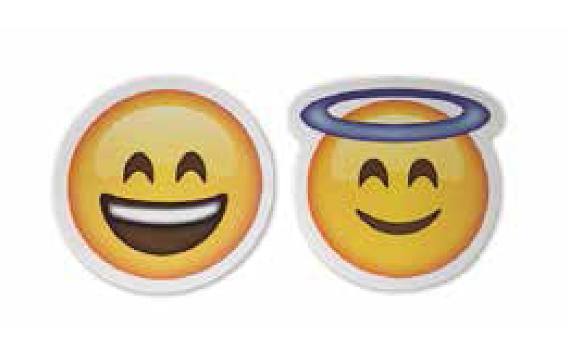Everything Emoji Sticker Set 5" Laugh/Smile w/Halo - Walmart.com