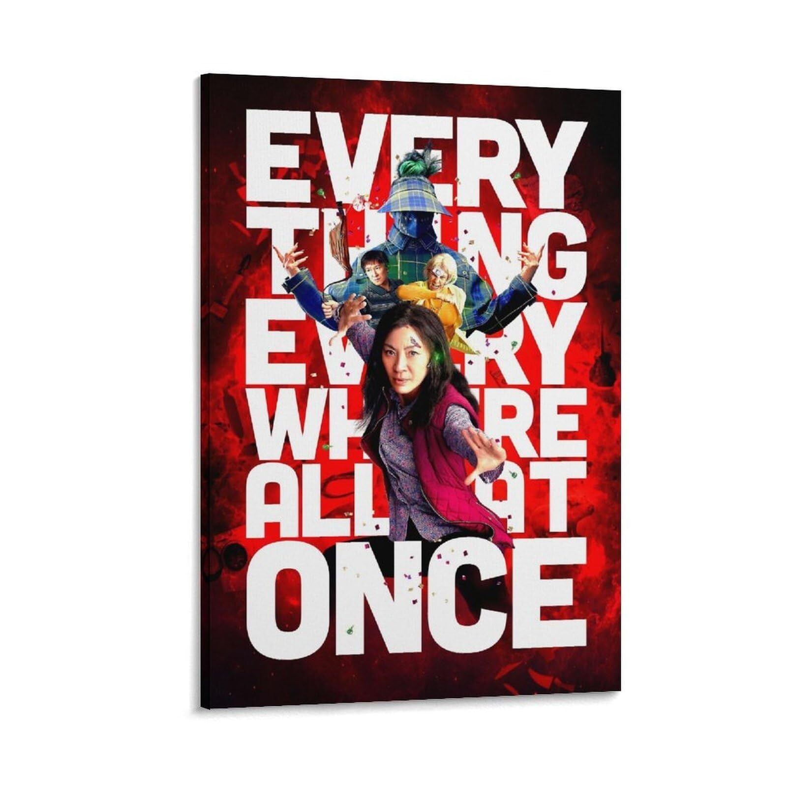 Everything Everywhere All at Once Movie Poster Paintings for Wall Decor ...