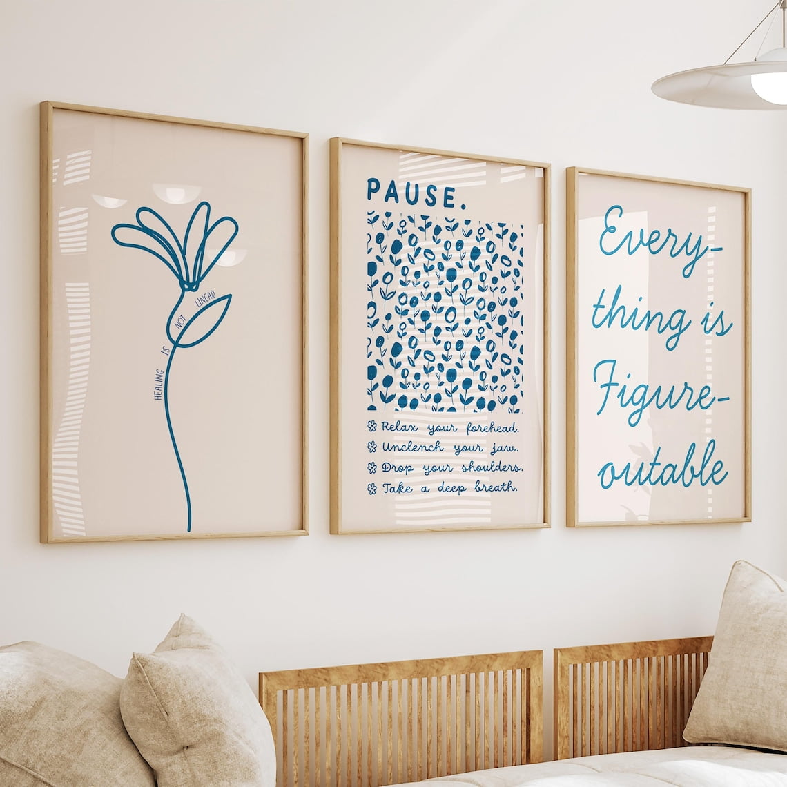 Everything Is Figureoutabla Wall Art Print Poster Set Of 3 Prints ...
