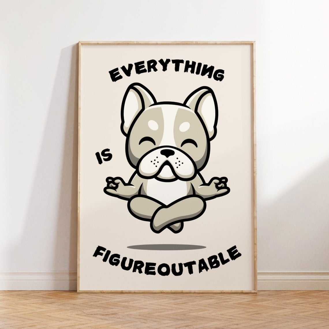 Everything Is Figureoutable Print Uplifting Quote Inspirational Wall ...