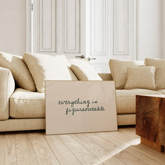 Everything Is Figureoutable Art Print, Trendy Horizontal Wall Art Print ...