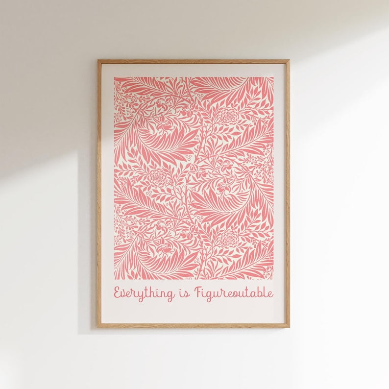 Everything Is Figureoutable Poster - Mental Health Positive Thinking ...