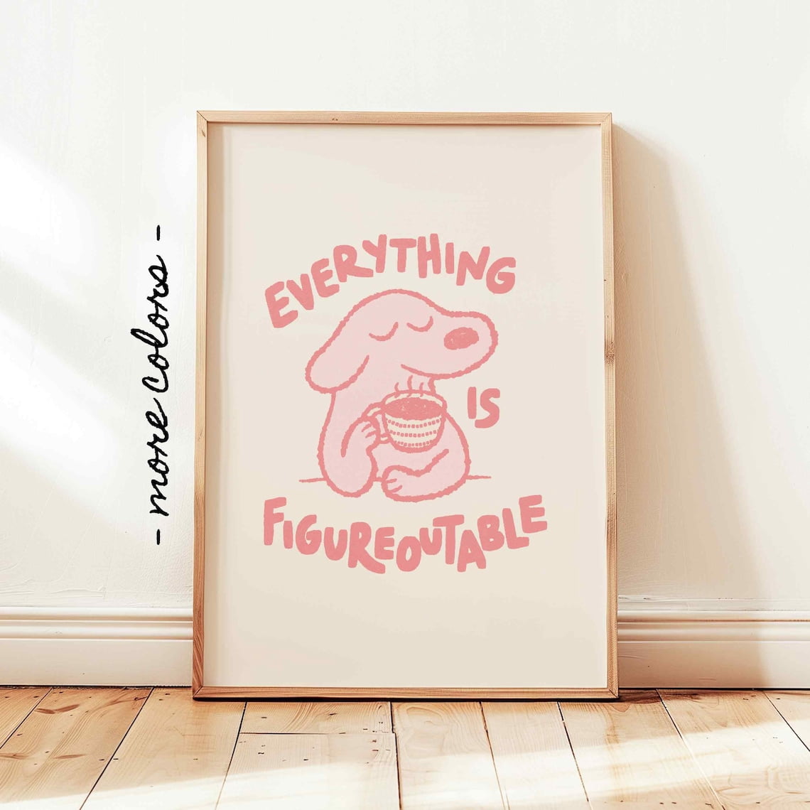 Everything Is Figureoutable Poster Positive Affirmations Motivational ...