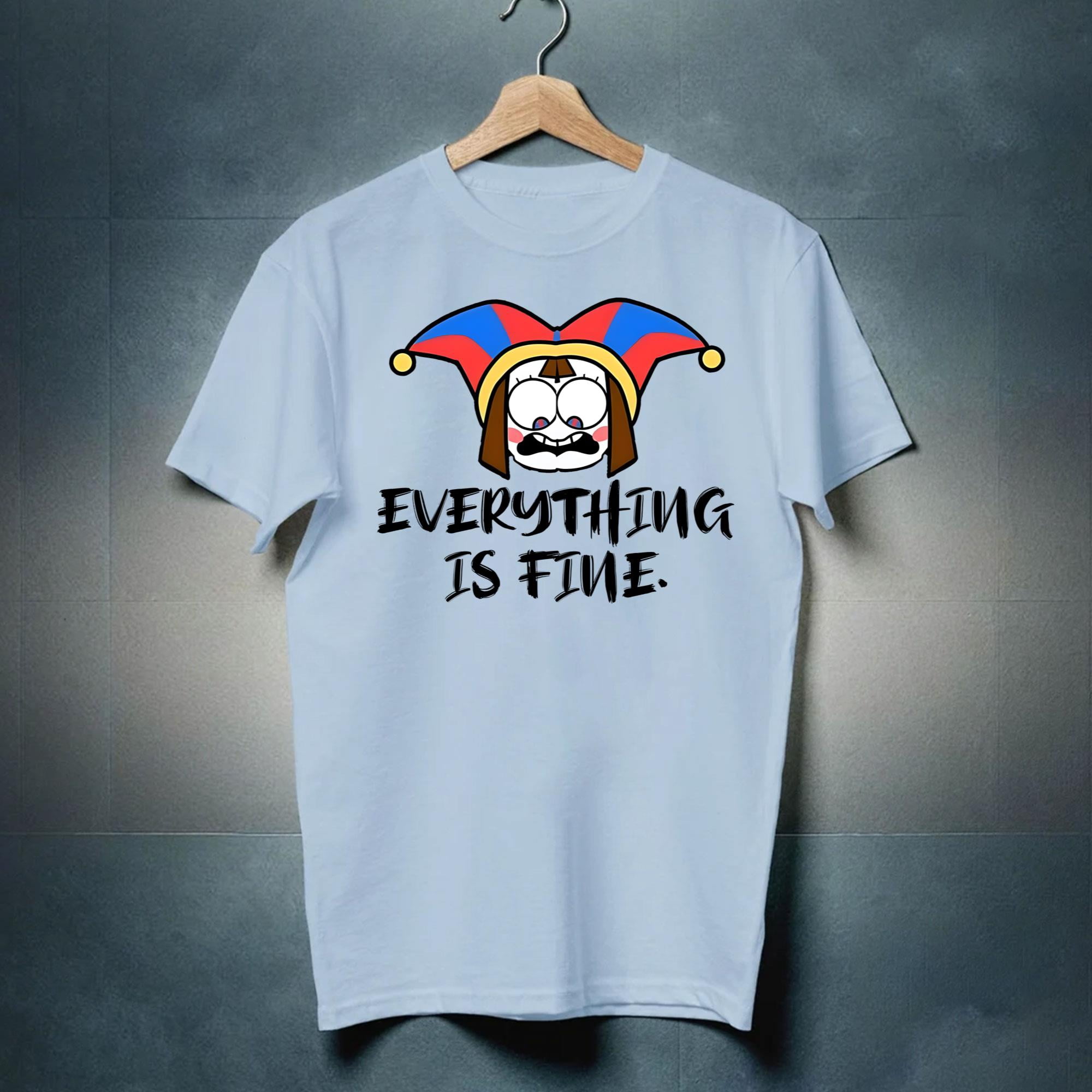 Everything Is Fine Funny Digital Meme T-shirt, surreal circus fan shirt ...