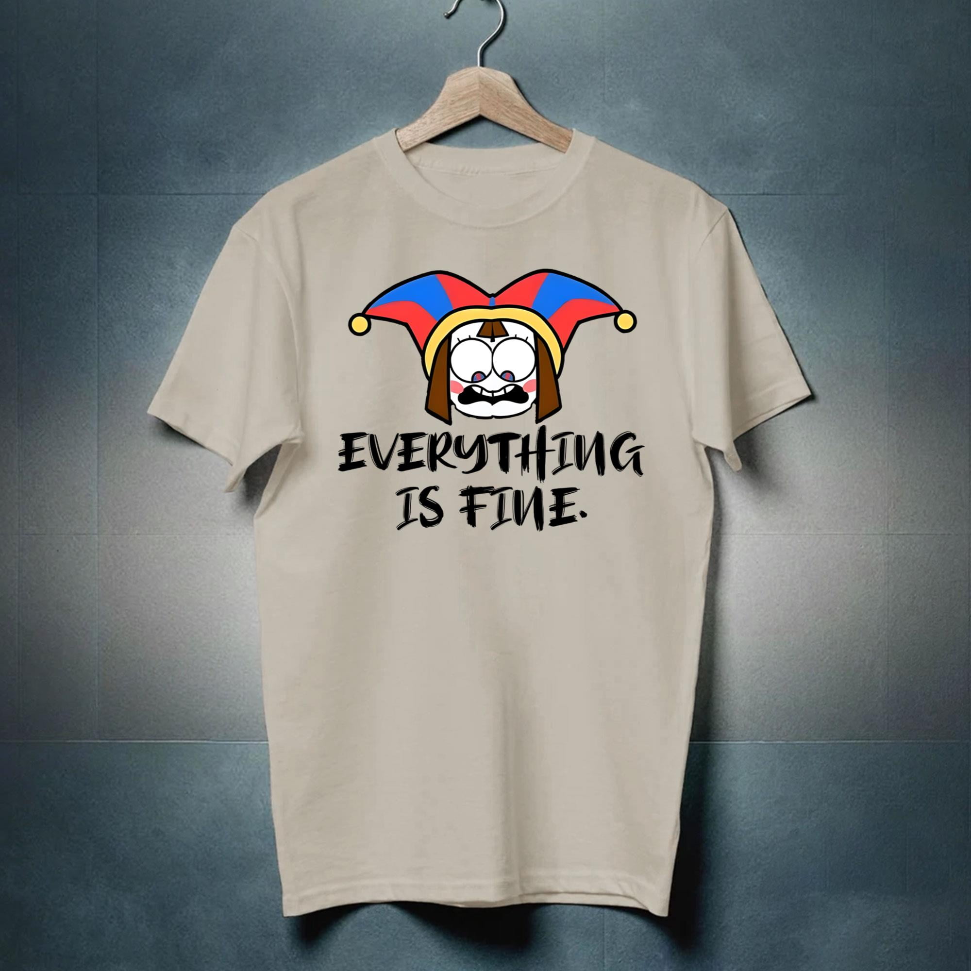 Everything Is Fine Funny Digital Meme T-shirt, surreal circus fan shirt ...