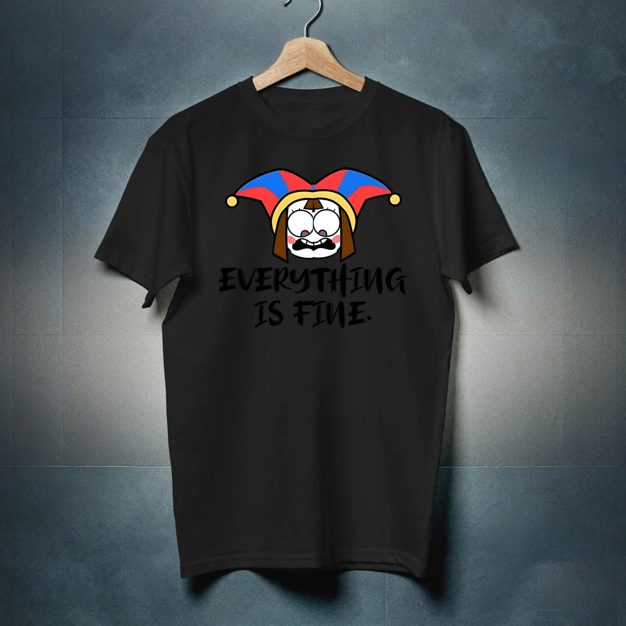 Everything Is Fine Funny Digital Meme T-shirt, surreal circus fan shirt ...