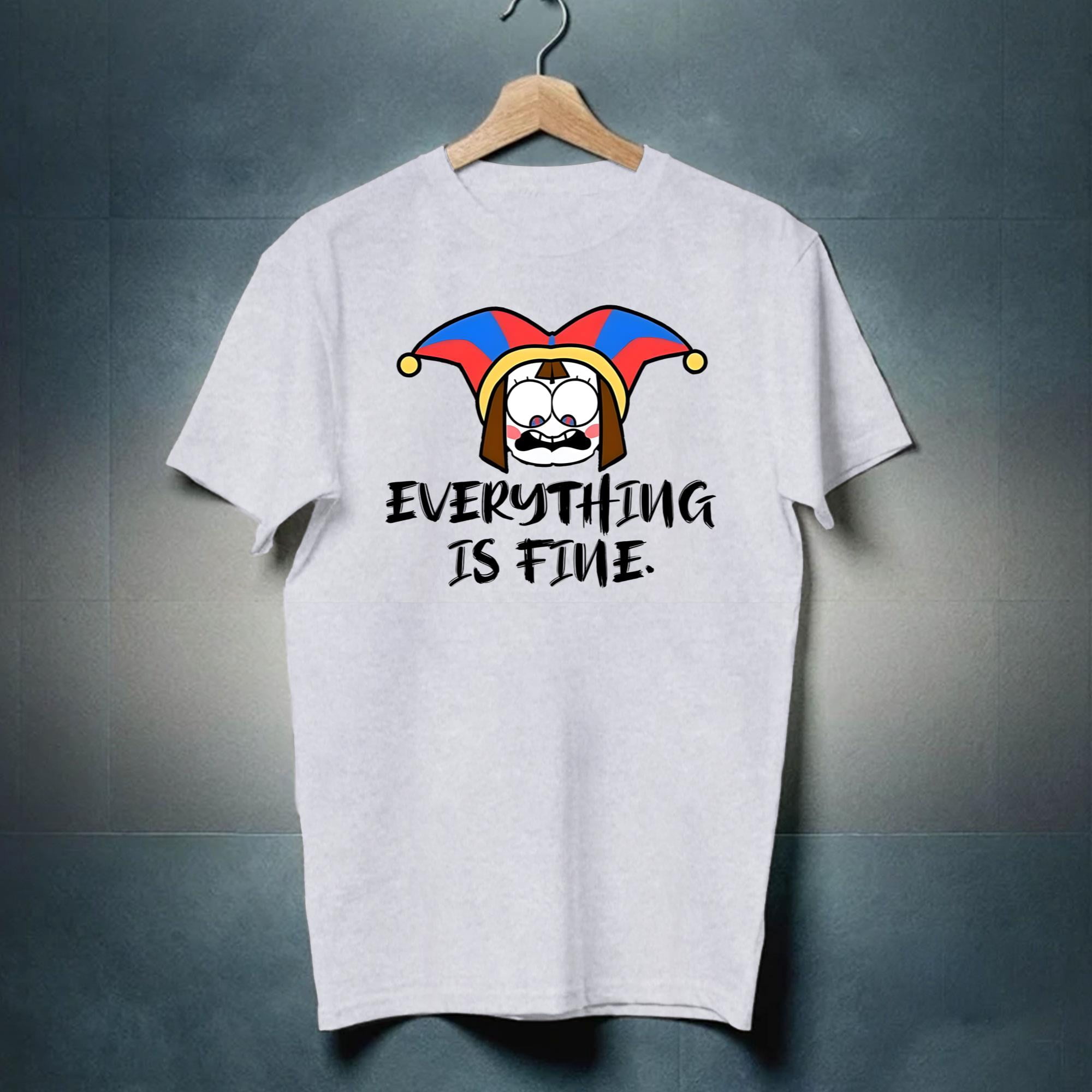 Everything Is Fine Funny Digital Meme T-shirt, surreal circus fan shirt ...