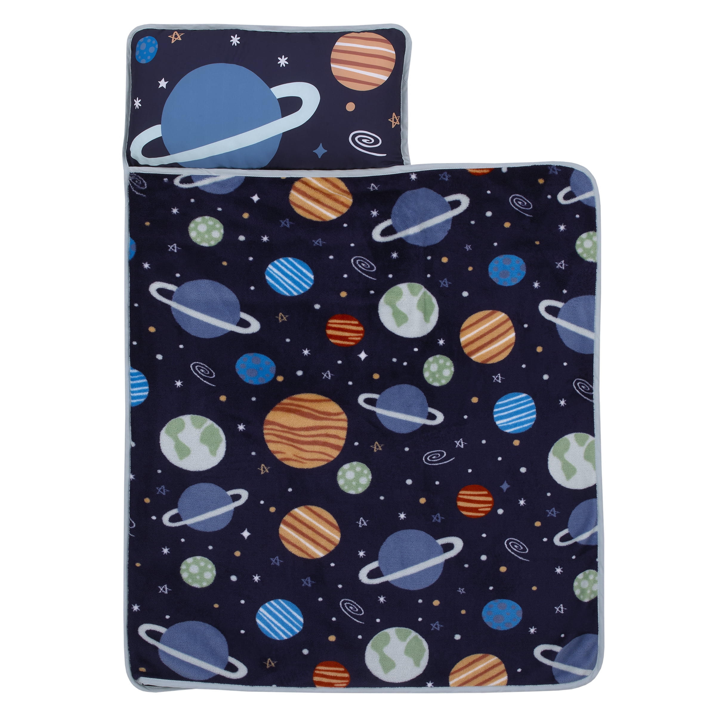 Everything Kids Solar System Nap Mat - Plush Blanket, Kinder Garden ...