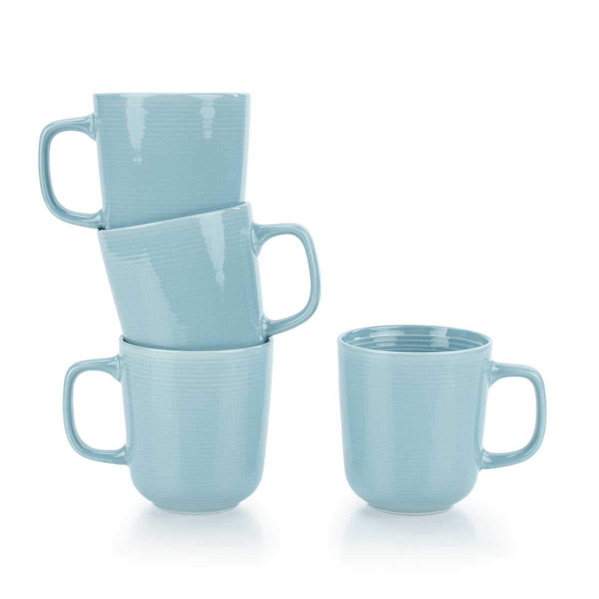 Everything Kitchens Modern Colorful Neutrals - Rippled 12oz Coffee Cups ...