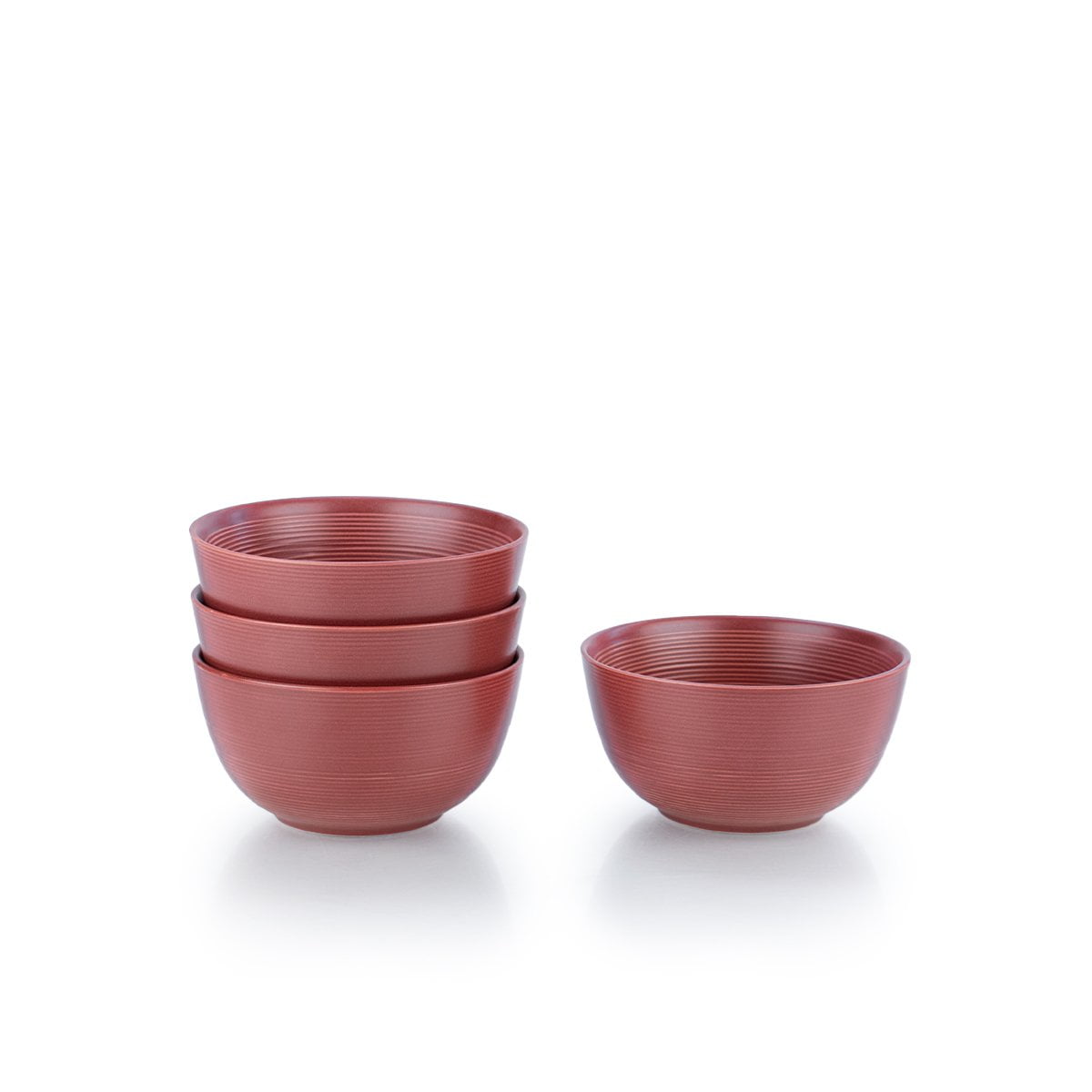 Everything Kitchens Modern Colorful Neutrals - Rippled 6" Bowls (Set of ...