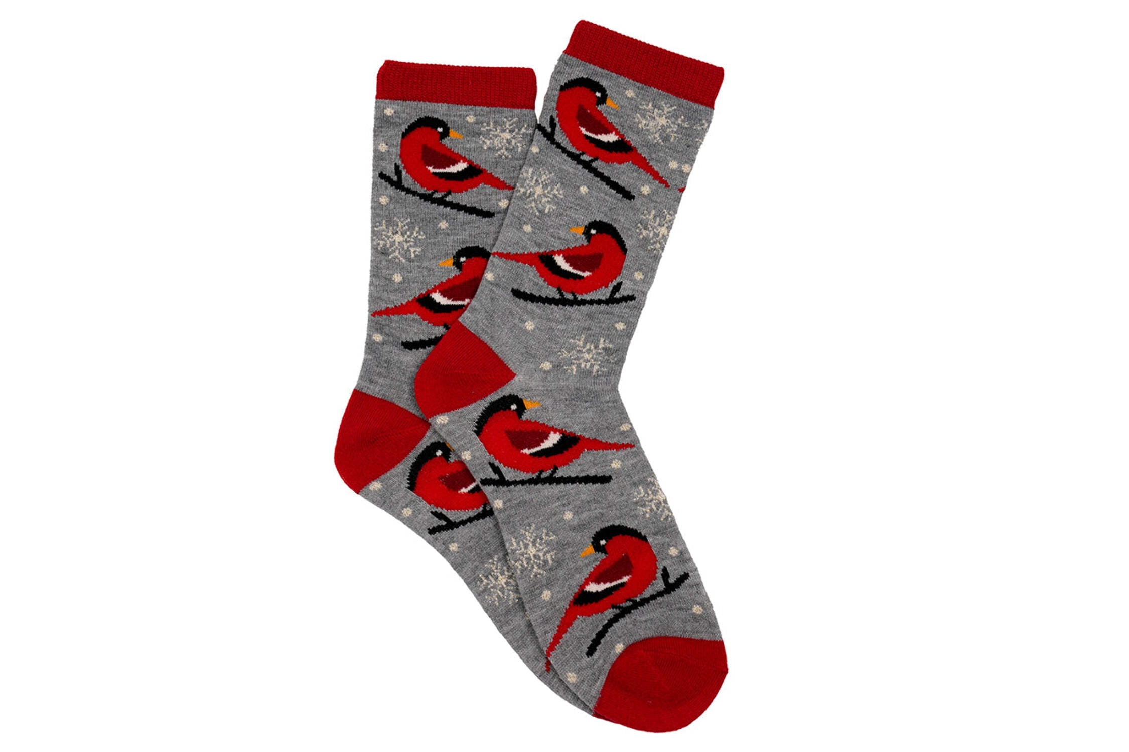 Everything Legwear Christmas Cardinal Crew Socks - Walmart.com