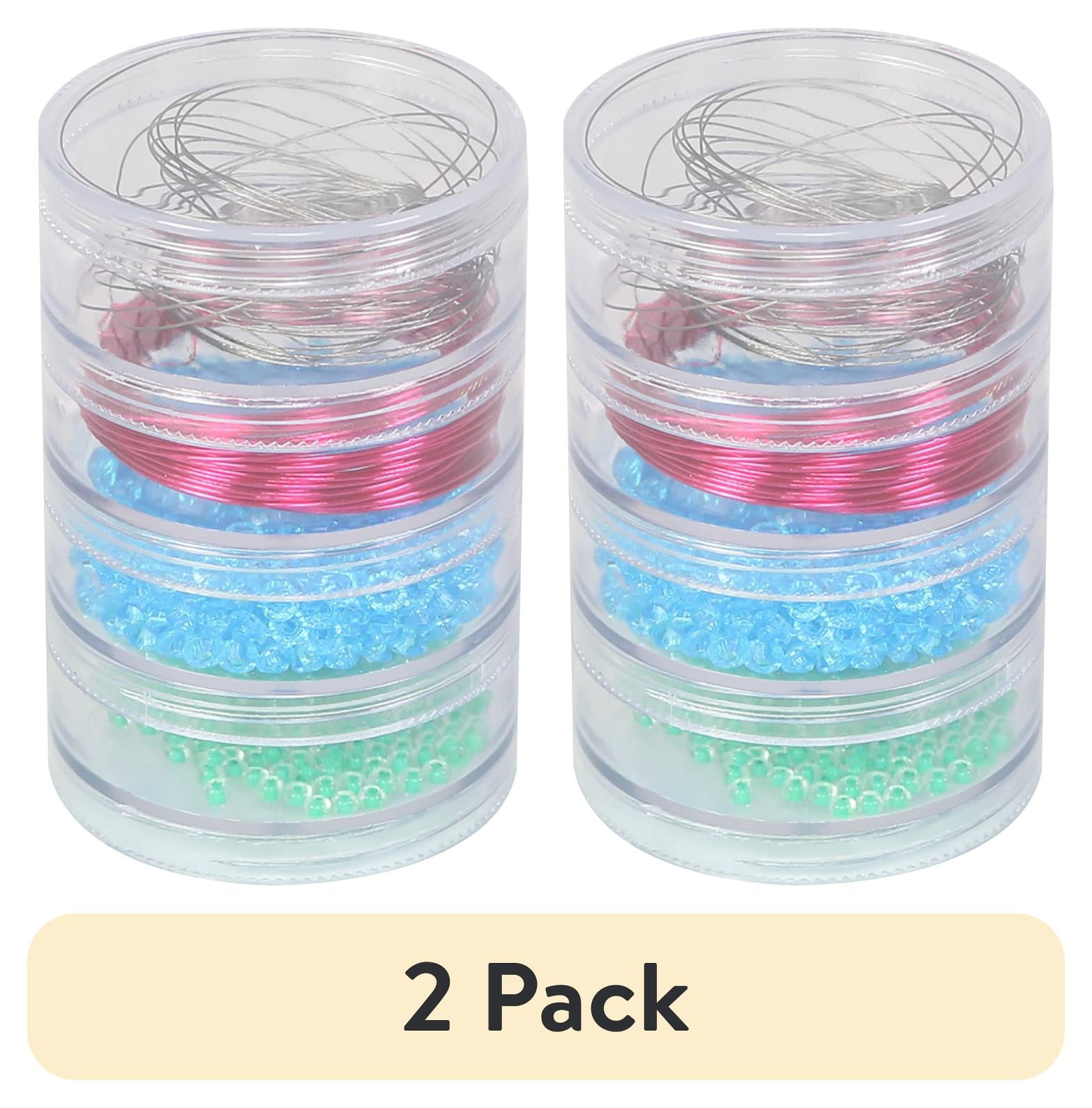 (2 pack) Everything Mary 4 Count, Round Stackable Plastic Craft and ...