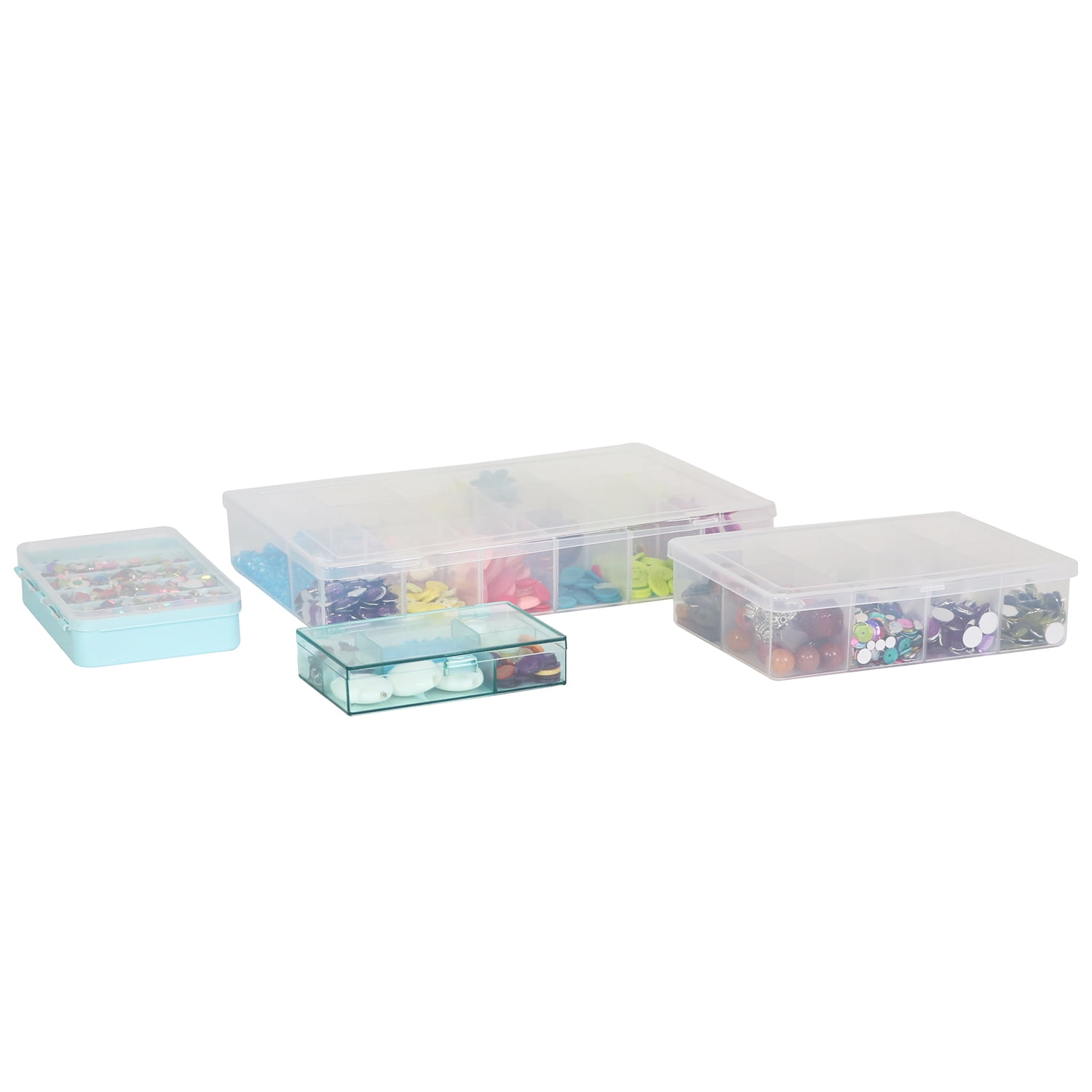 Everything Mary 4-Piece Clear Craft & Hobby Storage Set - Organizer ...