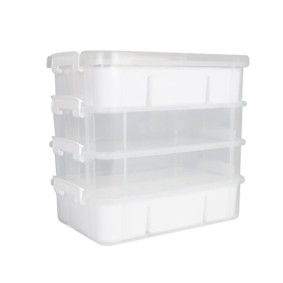 Everything Mary Clear 4-Tier Plastic Craft and Hobby Stackable ...