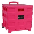Everything Mary Collapsible Rolling Craft Cart with Lid, Pink - Walmart.com