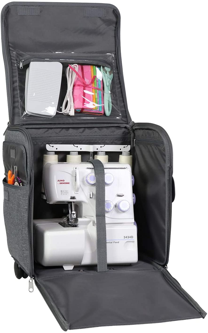 Everything Mary Collapsible Sewing Machine Rolling Storage Case ...