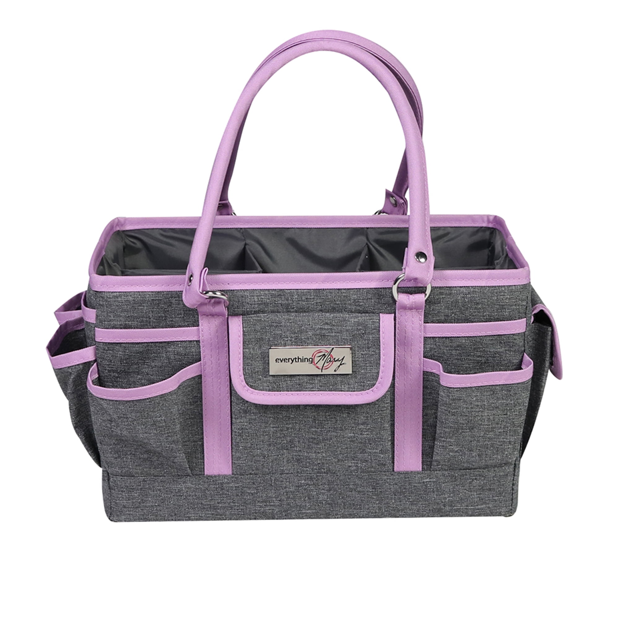 Everything Mary Large Craft Bag Organizer Tote, Purple - Premium Sewing ...