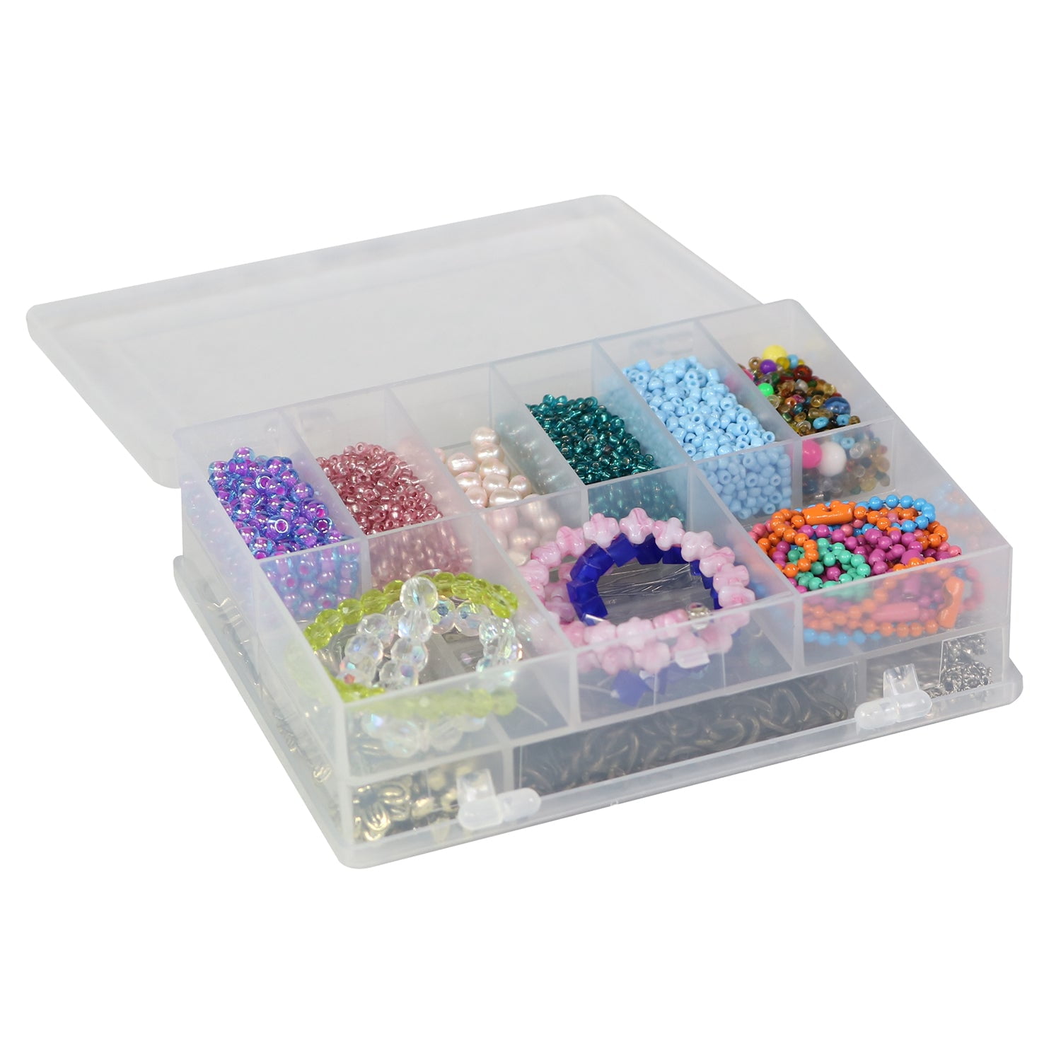 Everything Mary Double Sided Plastic Compartment Storage Box, (Pack of ...