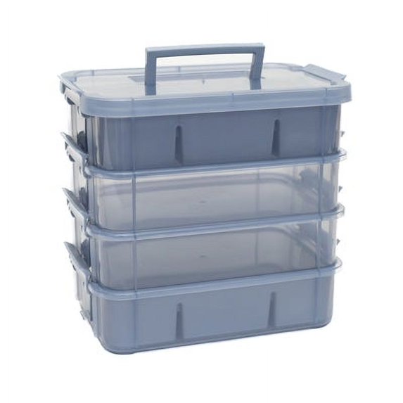 Everything Mary Blue Four Tray Plastic Organizer - Walmart.com