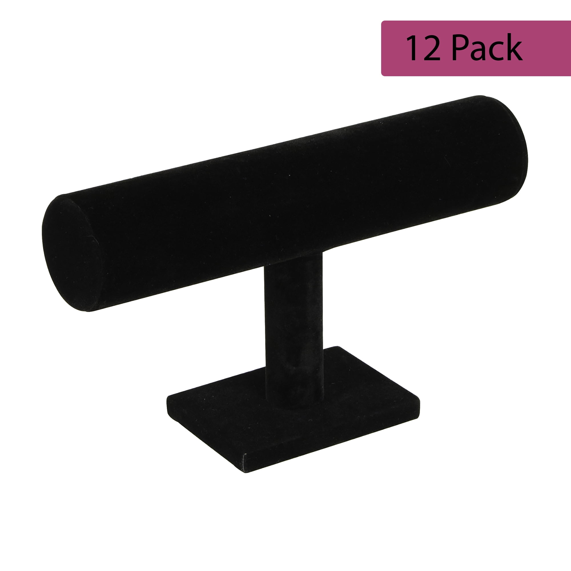 Everything Mary Jewelry T-Bar Display - Black Velvet Stand for ...
