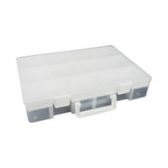 Darice Craft Organizers Clear Plastic 17 Compartment Organizer Box, 1 ...