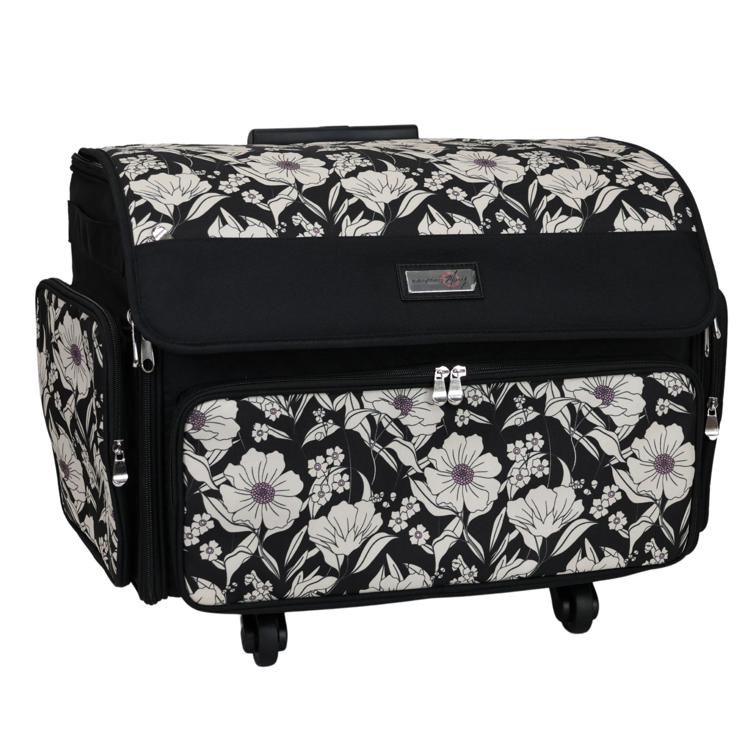 Everything Mary XL Rolling Craft Tote Sewing Machine Case - Portable ...