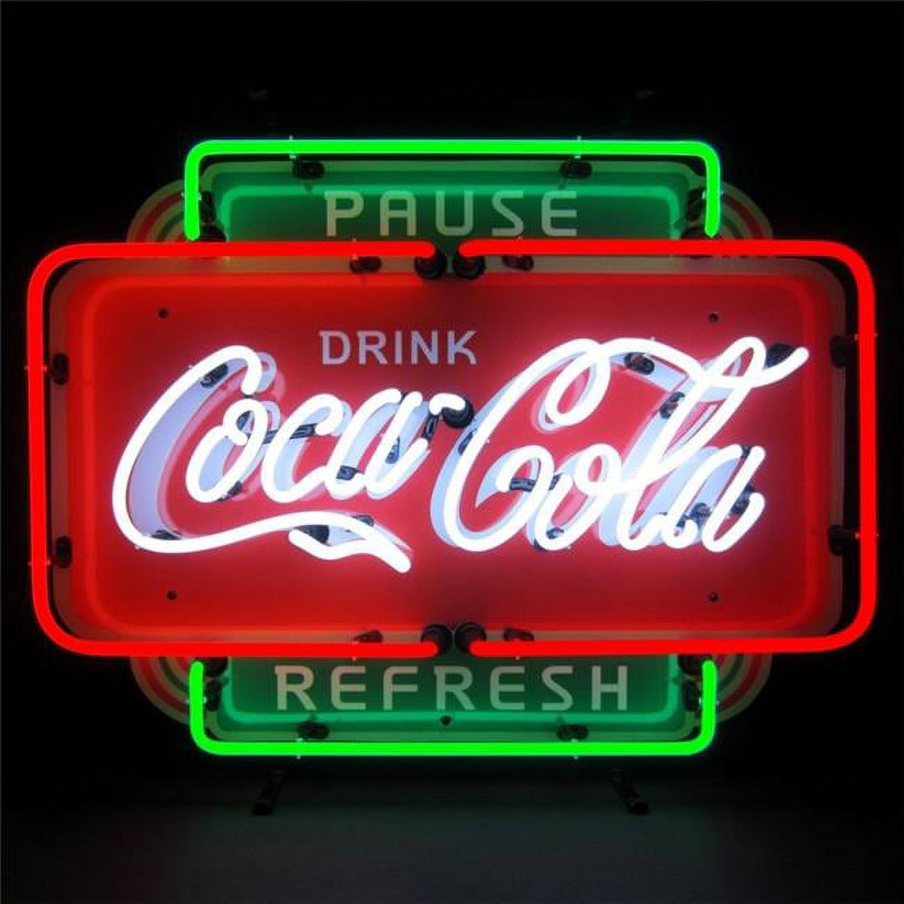 Everything Neon Coca-cola Pause Refresh Neon Sign 20'' Tall x 26'' Wide ...