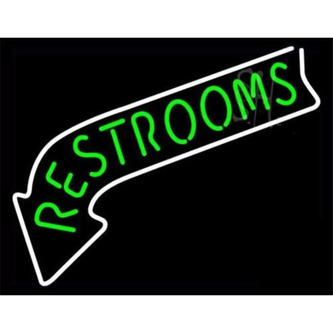Everything Neon ENQ-60026 Restrooms LED Neon Sign 15 x 19 - inches ...