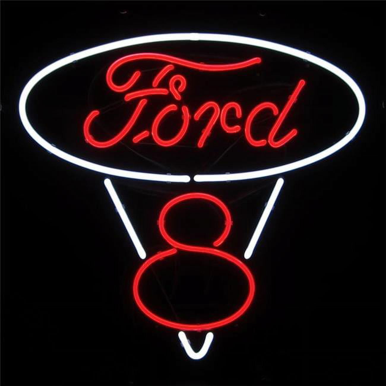 Everything Neon Ford V8 Neon Sign 21'' Tall x 22'' Wide x 4'' Deep ...