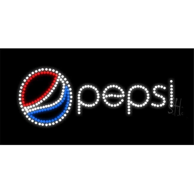 Everything Neon L-HSP0095 Pepsi Animated LED Sign 12'' x 24'' - Walmart.com