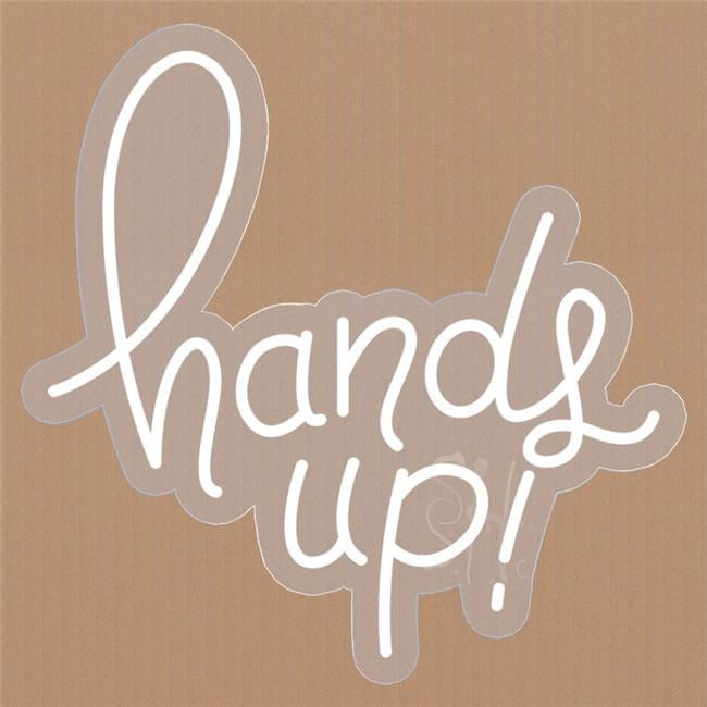 Everything Neon N105-18594CC Hands Up Contoured Clear Backing LED Neon ...