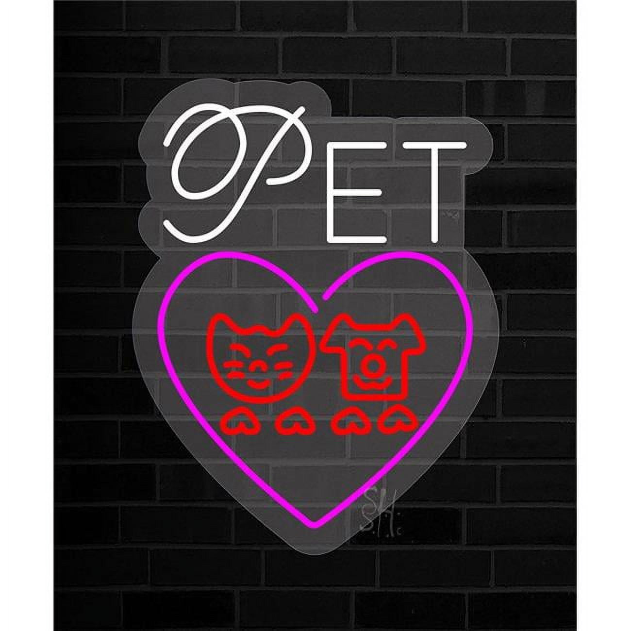 Everything Neon N105-5411-CC Pet Logo Contoured Clear Backing LED Neon ...