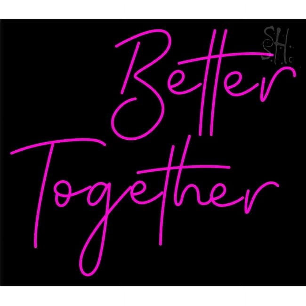 Everything Neon N105-6848 Better Together LED Neon Sign 28'' Tall x 32 ...