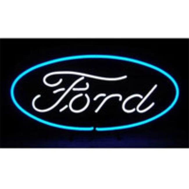 Everything Neon NV-700-0076 Ford Oval Neon Sign 14'' Tall x 29'' Wide x ...