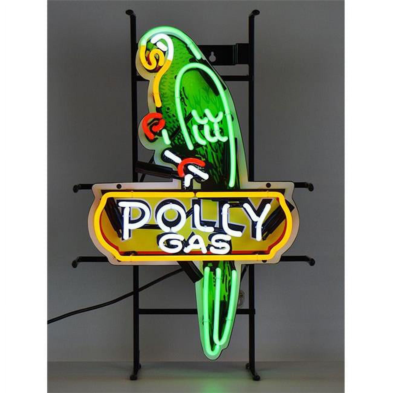 Everything Neon NV-700-0140 Shaped Polly Gas Neon Sign with Backing 26 ...