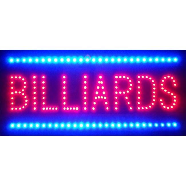 Everything Neon NV-700-0193 Billiards Led Sign 11'' Tall x 26'' Wide x ...