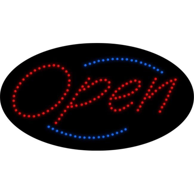 Everything Neon Open Animated LED Sign 15'' x 27'' - Walmart.com